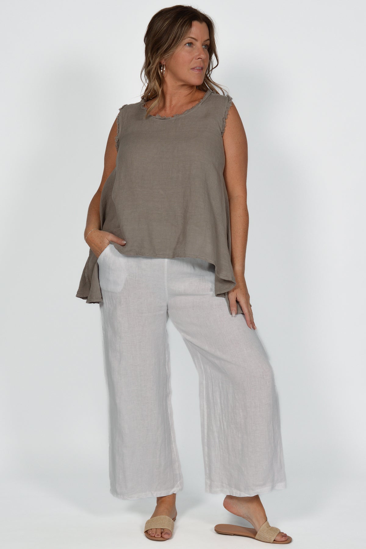 Fray Edge Linen Tank – Catherine Lillywhite's