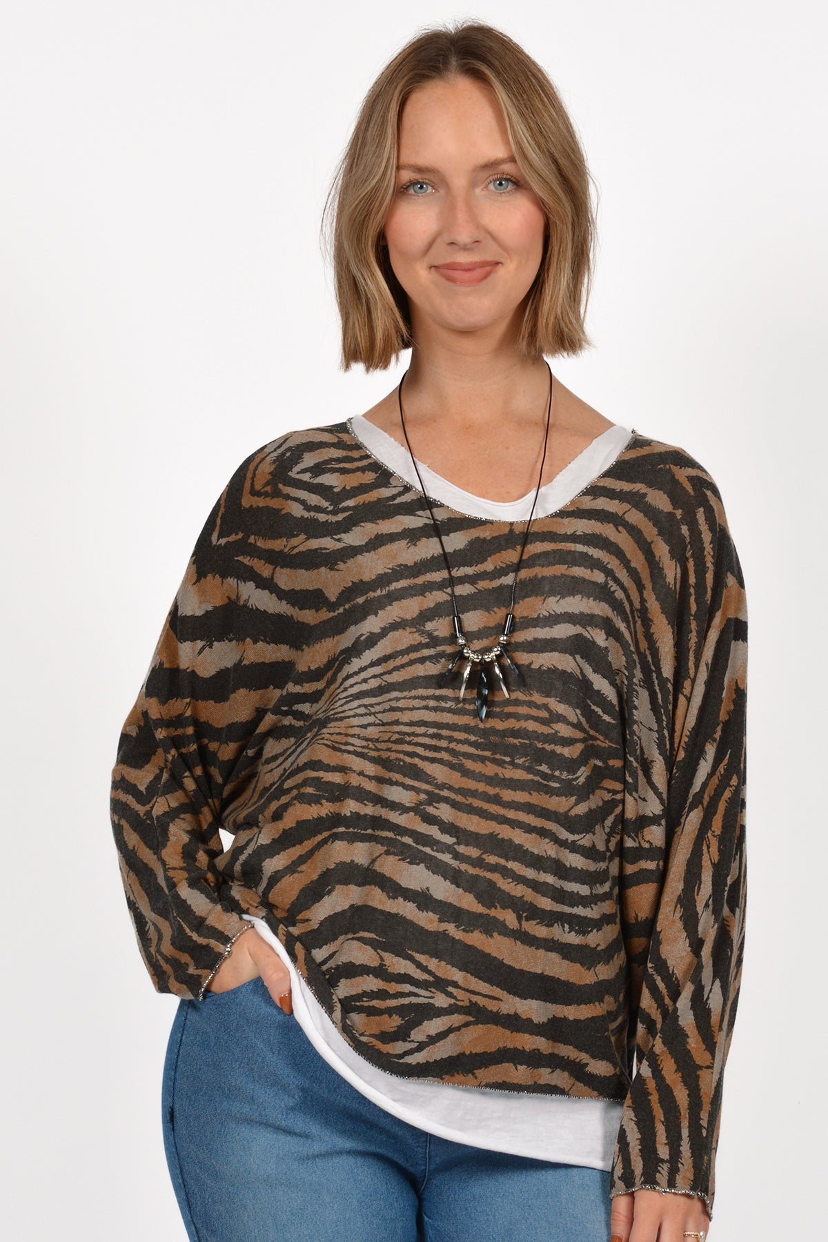 TA TIGER PRINT 2PC TOP – Catherine Lillywhite's