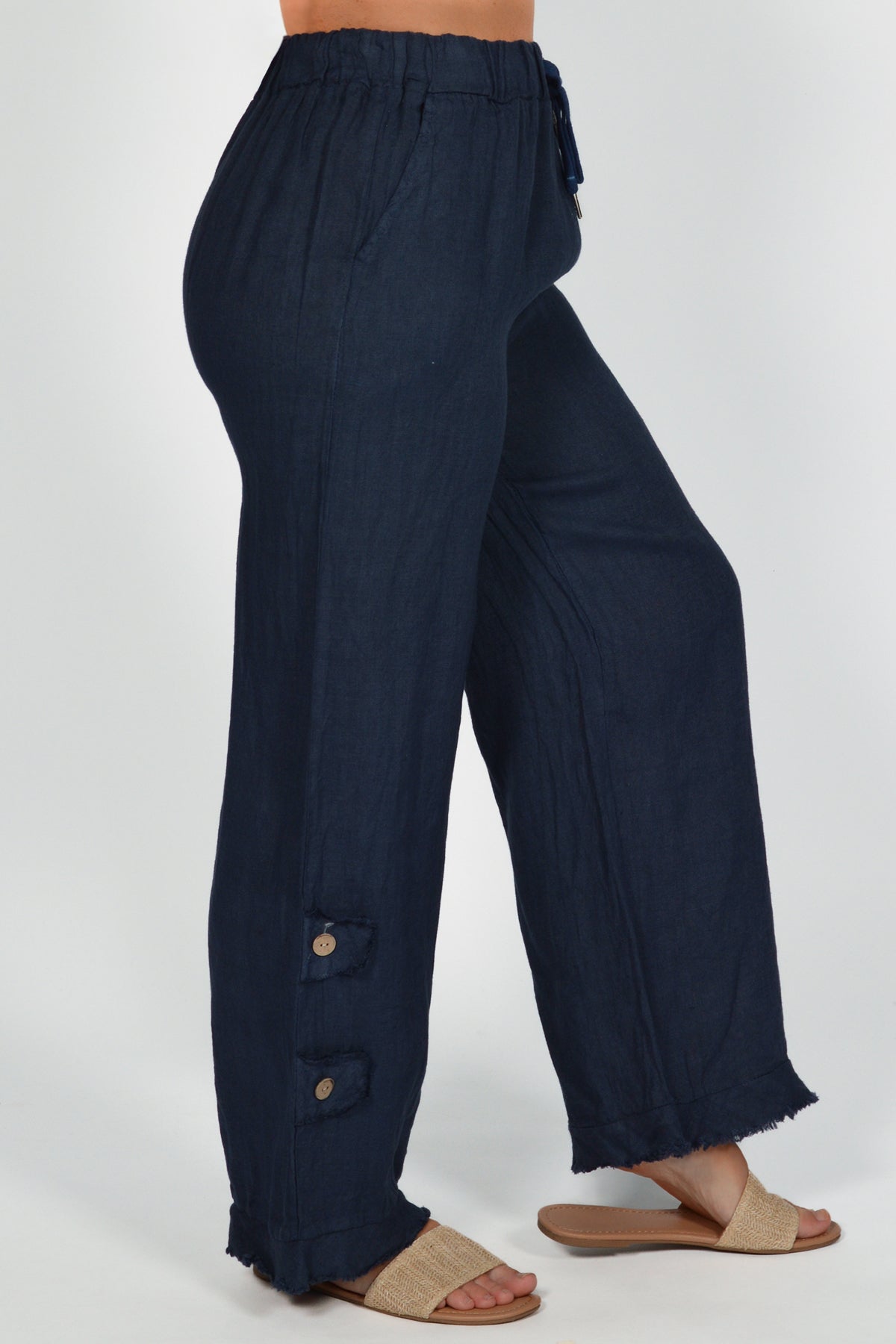 Fray Edge Button Pants – Catherine Lillywhite's